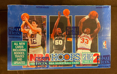 1992-93 NBA HOOPS Basketball Series 2 Box Unopened Factory Sealed SHAQ ...