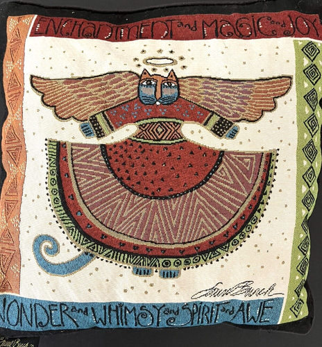 Laurel Burch Angel Cat Tapestry Pillow – Inspirational Wonder Spirit ...