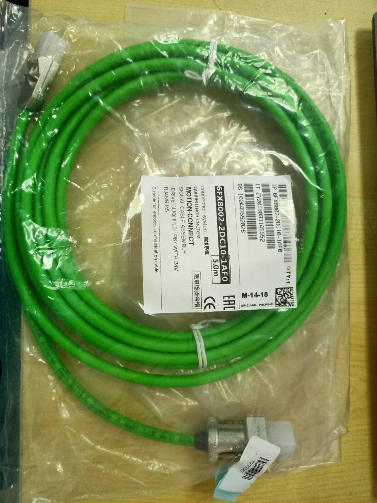 1pc New 6FX8002-2DC10-1AF0 5m Encoder Cable | eBay