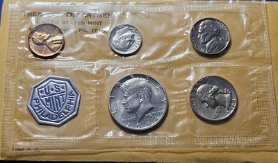 A 1964 Proof Set Silver Coins US Mint, Original Envelope | eBay