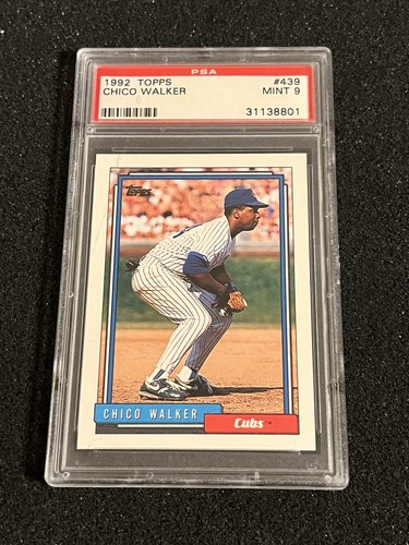 Chico Walker 1992 Topps #439 PSA 9 Cubs Pop 3 Only 1 Higher | eBay