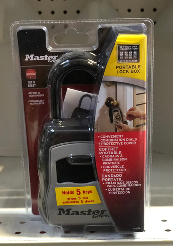 Master Lock 5400D Portable LOCK BOX with Resettable Combination | eBay