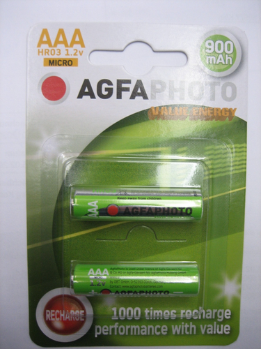 AAA 2X Micro Power Batteria AGFA PHOTO MICRO BATTERIA HR03 NiMh-Accu ...