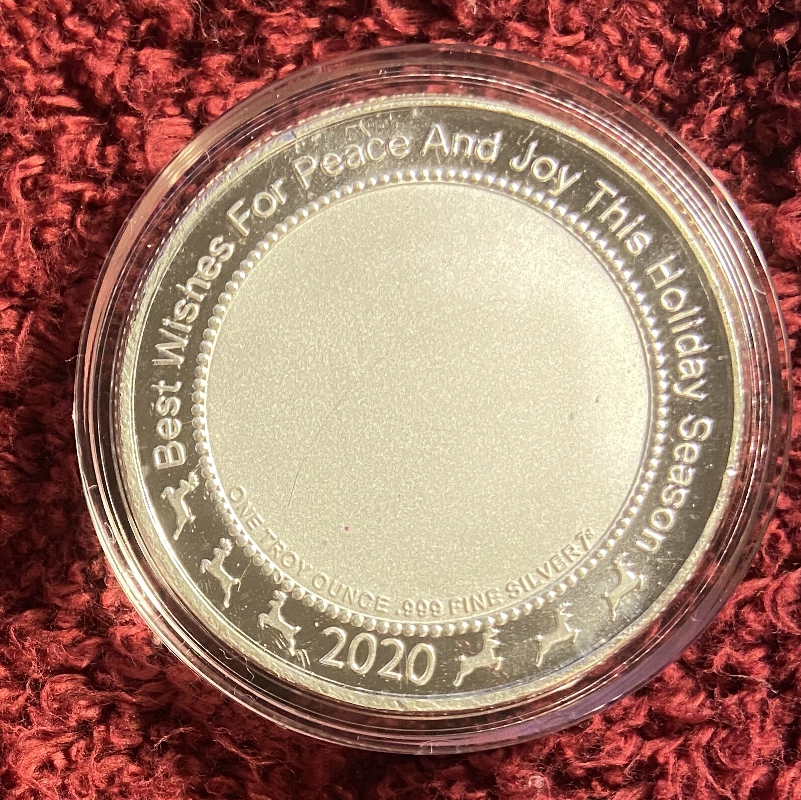 2020 SANTA CLAUS MERRY CHRISTMAS (1-OUNCE) COIN IN CAPSULE & RED SANTA ...