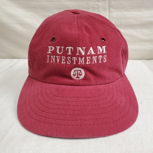 Putnam Investments Baseball Cap Hat Lid Strapback Red | eBay
