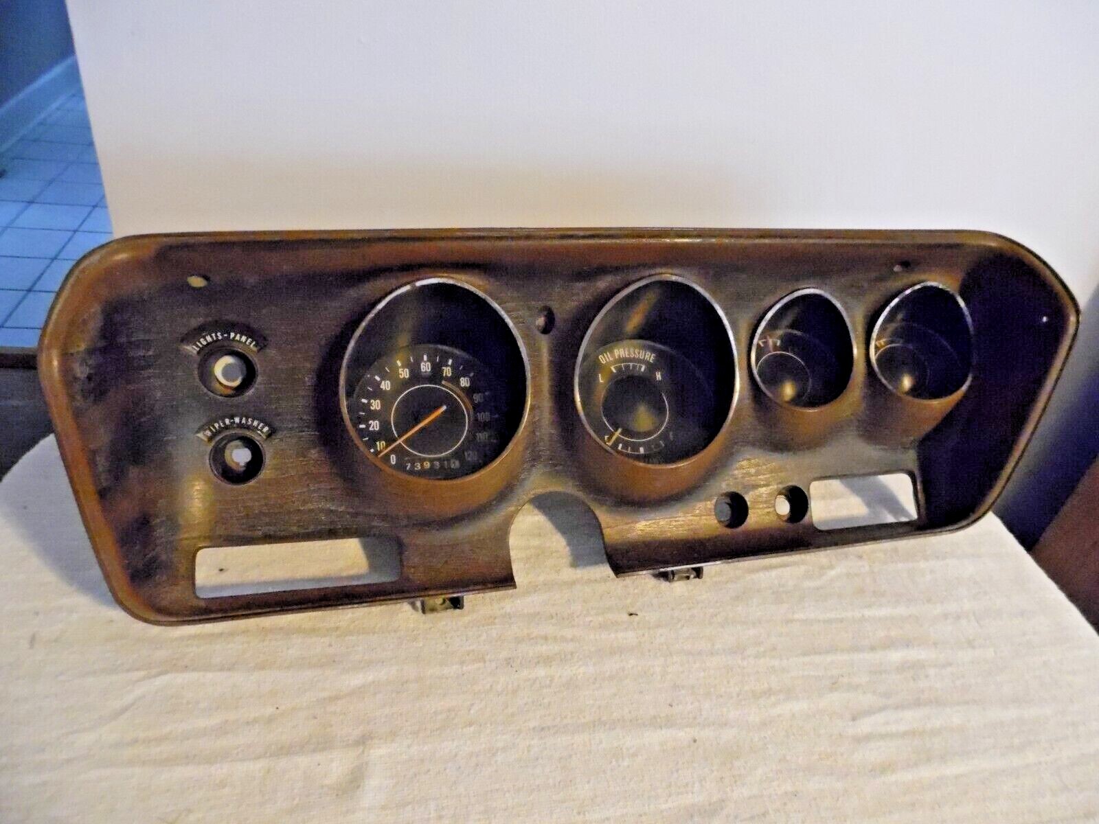 1971-1974 MoPar Chrysler Dodge Plymouth B Body Rallye Gauge Cluster ...