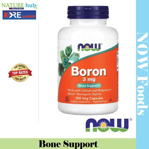Now Foods Boron 3 Mg 250 Capsules Amazon.com: NOW Supplements, Boron 3
