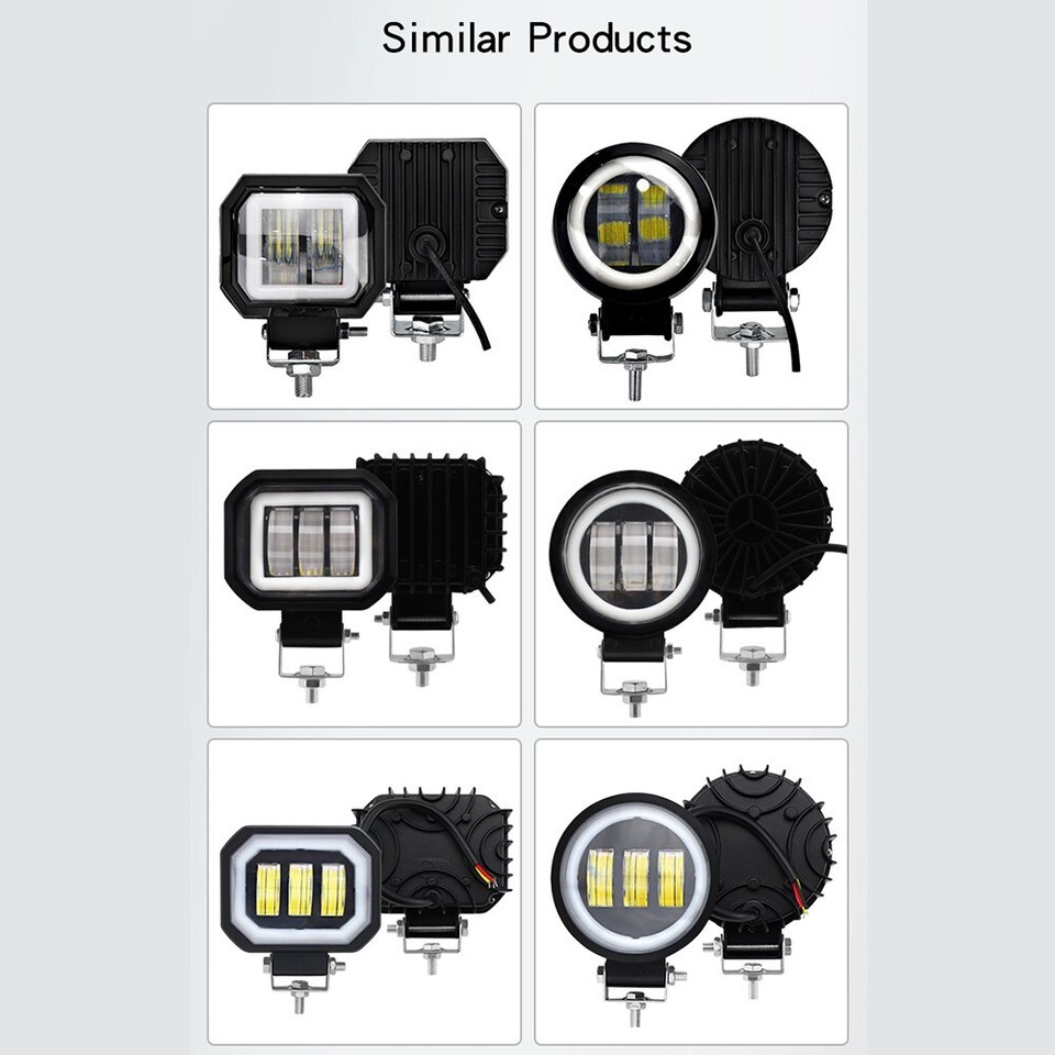 Off road Car Work Light Waterproof LED Headlight Suitable for Use on ...