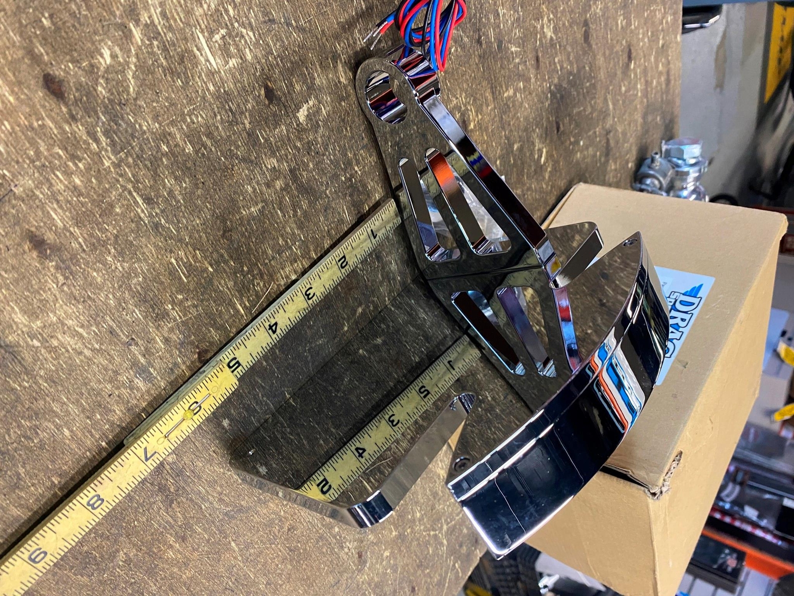 Custom Harley Chopper Side-Mount Deco Taillight License Plate Mount ...