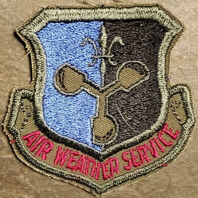 AIR WEATHER SERVICE PATCH SUBDUED USAF US AIR FORCE military UNITED ...