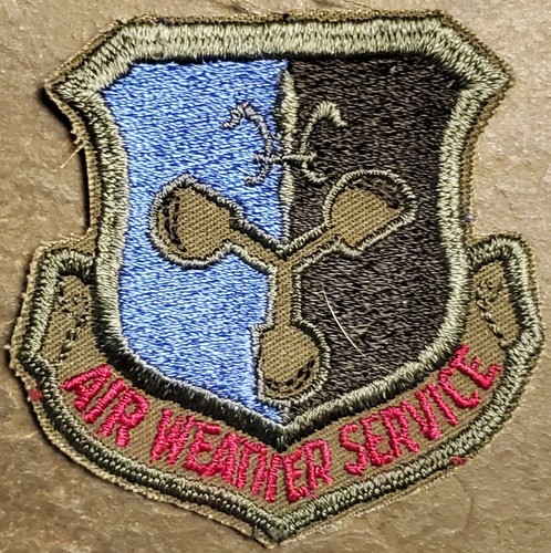 AIR WEATHER SERVICE PATCH SUBDUED USAF US AIR FORCE military UNITED ...