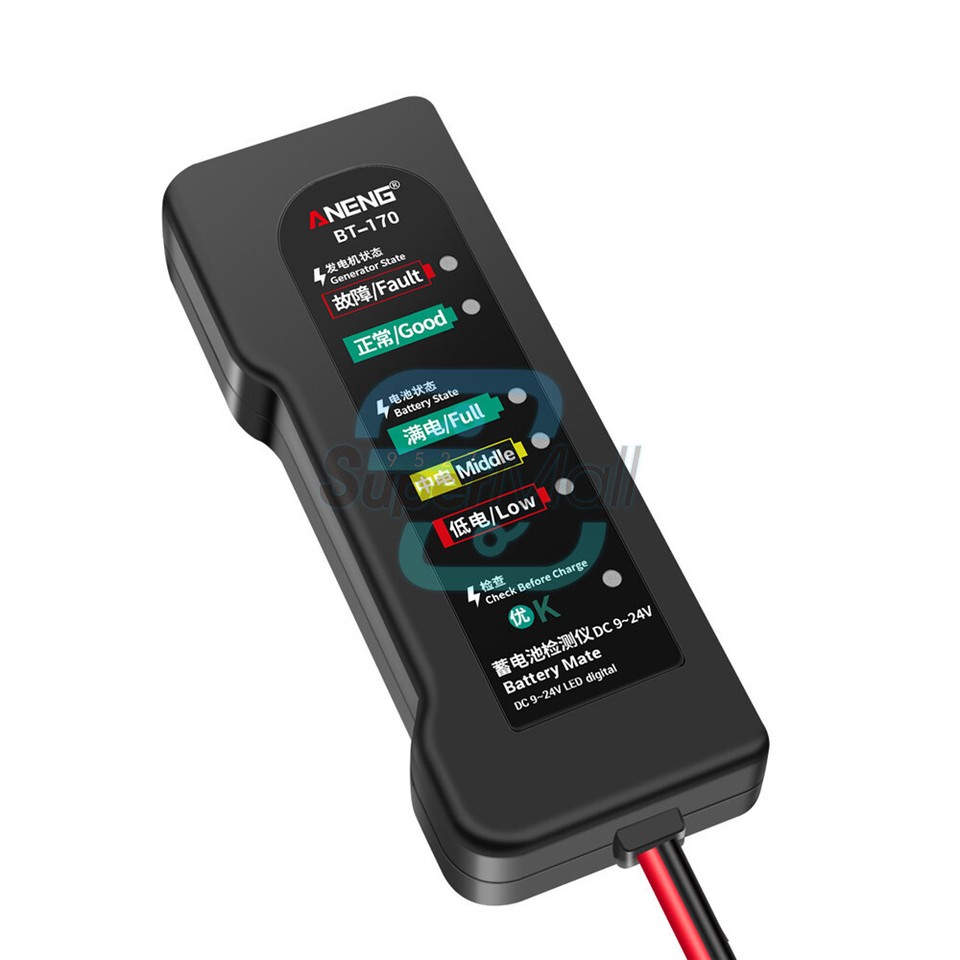 BT-170 Battery Tester 9V~24V Car Fault Tester 12V Storage Battery ...