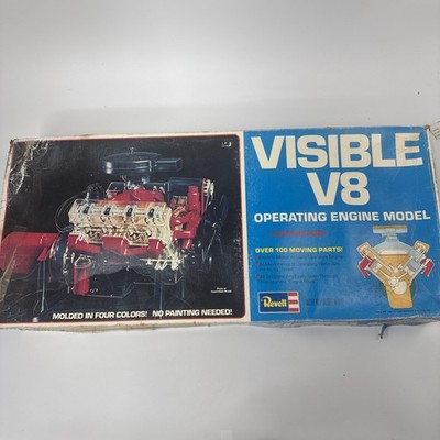 Vintage Revell Visible V8 Operating Engine Model Model Kit- New in Box ...