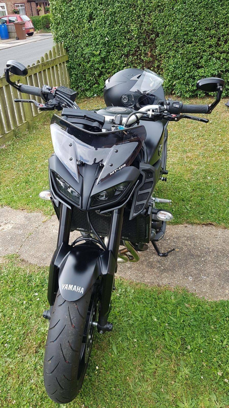 For Yamaha MT07 MT09 Motorcycle 7/8" Handle Bar End Rearview Side ...