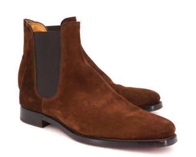 $1350 | RALPH LAUREN PURPLE LABEL PENFIELD 10.5 D DARK BROWN SUEDE ...