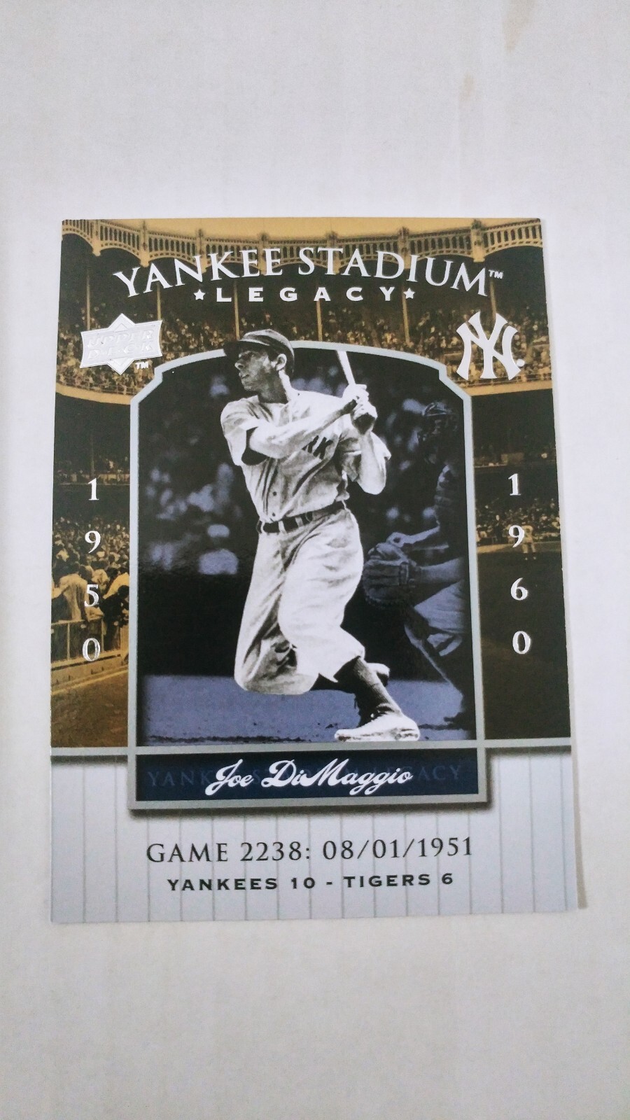 2008 Upper Deck Yankee Stadium Legacy Collection #2238 Joe DiMaggio | eBay