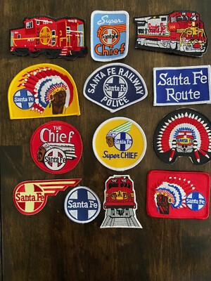 13 assorted NEW Santa Fe Railroad ( ATSF) patches | eBay