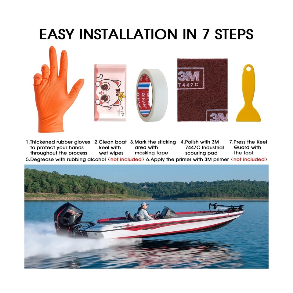 Keel Guard for Boats Bass Fiberglass Aluminum Boats, Boat Keel ...