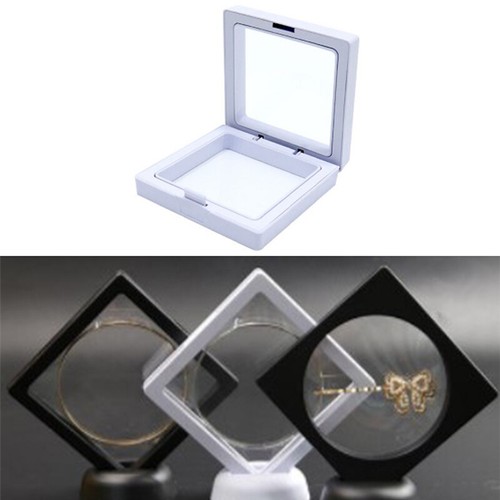 White Transparent Suspension Display Cases Jewelry Box Necklace Storage ...