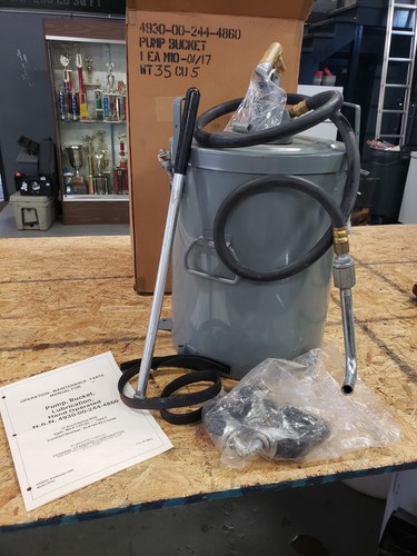 Military Grade Lubricant Pump Bucket 4930-00-244-4860 | eBay