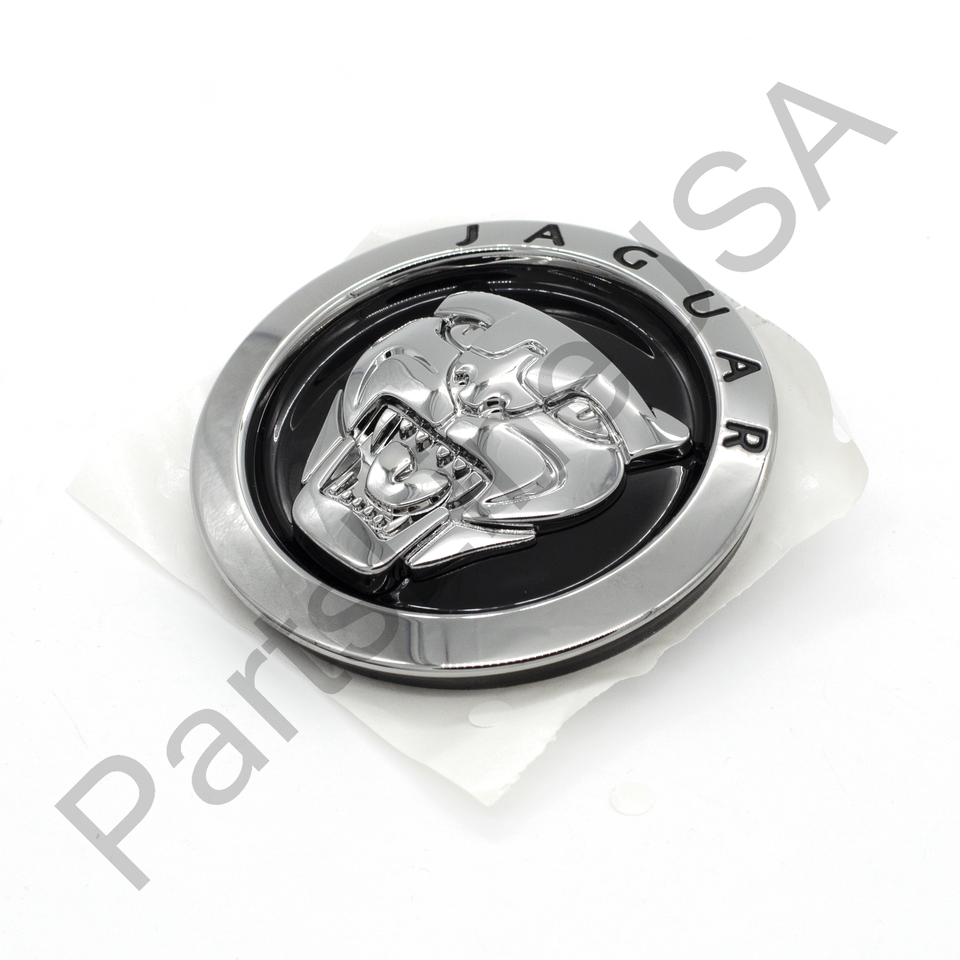 Genuine Jaguar Grille Badge X-TYPE XJ XF X351 X358 70mm Black Ornament ...