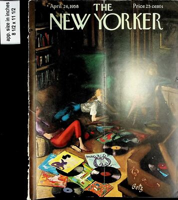 1958 The New Yorker Magazine Cover 1958 April 26 Vintage 7372 | eBay