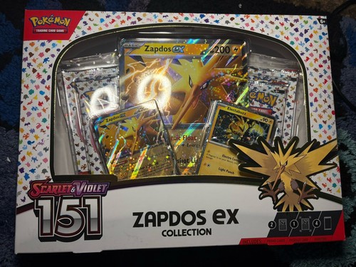 Pokemon TCG Scarlet & Violet 151 Zapdos EX Collection Box Sealed NEW | eBay