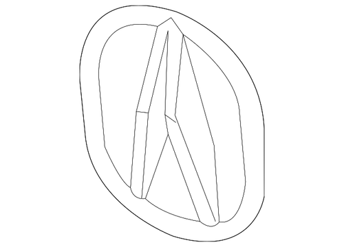 2019-2021 Acura RDX Genuine OEM Rear Center Emblem (A) | 75701TJBA01 ...