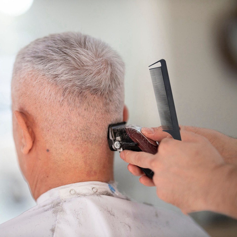 3Pcs Hot Fashion Black Fine-Tooth Comb Plastic and Metal Pin -Static ...