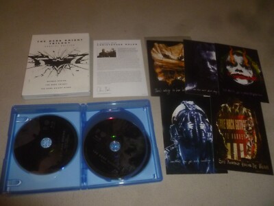 THE DARK KNIGHT TRILOGY BLU RAY SPECIAL EDITION SIX DISC BOX SET BATMAN ...