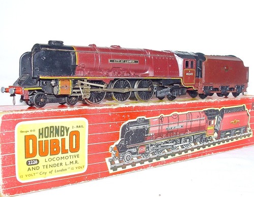 Hornby DUBLO DC OO 1:76 British LMS "CITY OF LONDON" STEAM LOCOMOTIVE ...
