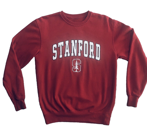 Red Stanford University College Crew Neck Sweatshirt Sz Small | eBay