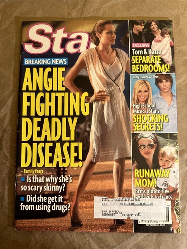 Star Magazine September 3, 2007 Angelina Jolie Ashley Tisdale Zac Efron ...