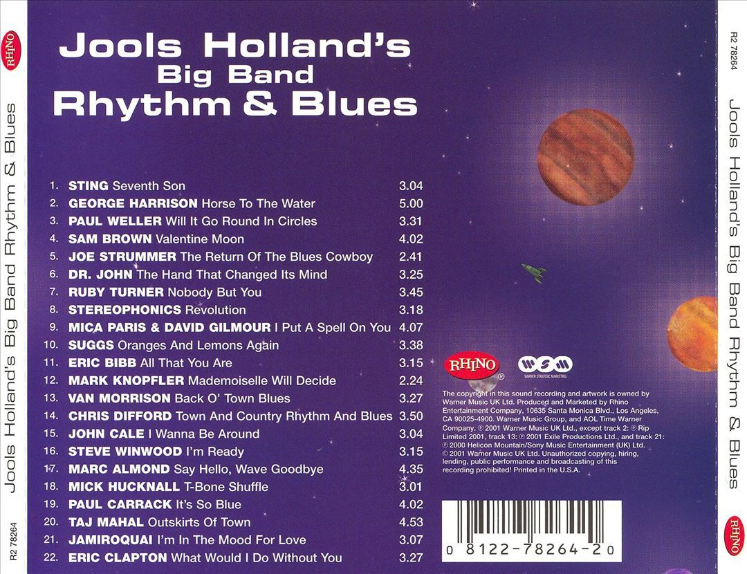 JOOLS HOLLAND - JOOLS HOLLAND'S BIG BAND RHYTHM & BLUES NEW CD ...