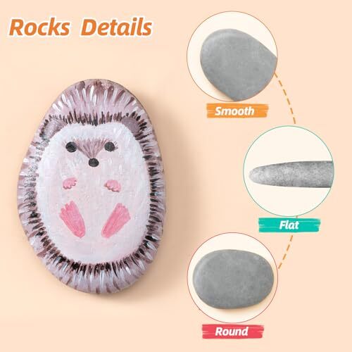 15 Pcs Extra Large Rocks for Painting 4-5 Inch River Rocks Painting ...