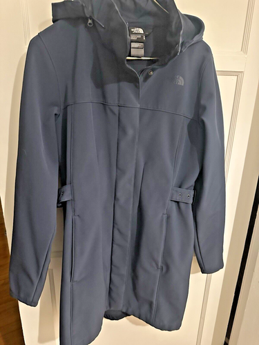 The North Face Apex Bionic Soft Shell Trench Jacket Blue Size Medium ...