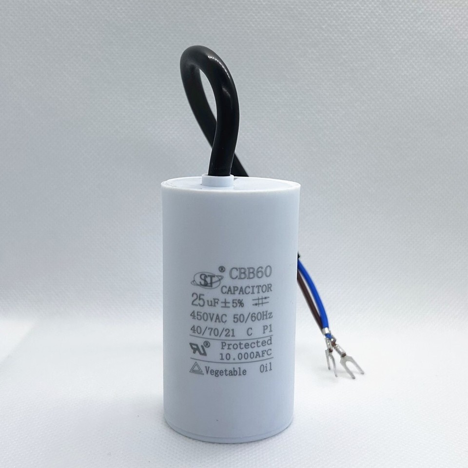 CBB60 Motor Start RUN Capacitor 450V AC 6 uF 6uF 6MFD HVAC Capacitor 35 ...