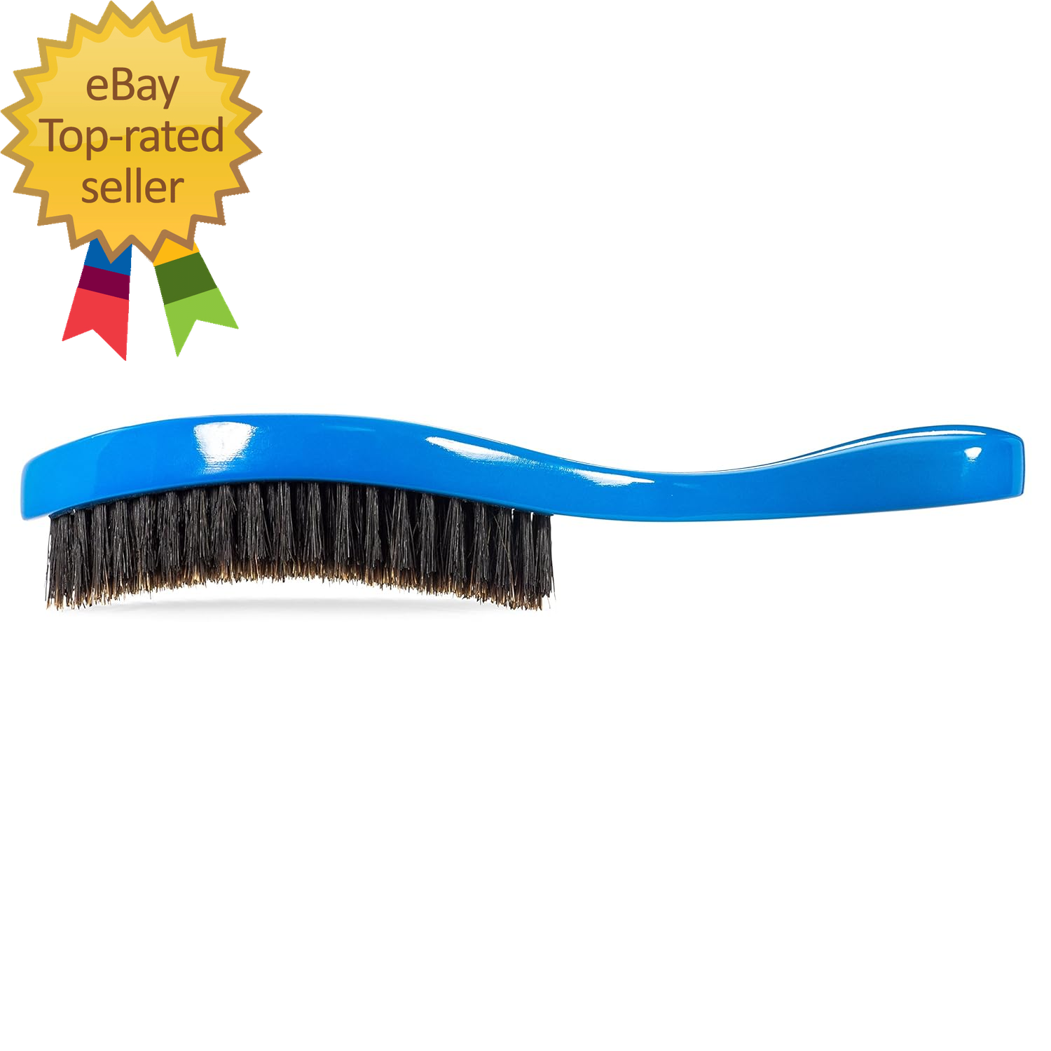 Medium Curve Waves Brush #350 - Blue, Boar Bristles, Oval, for 360 ...