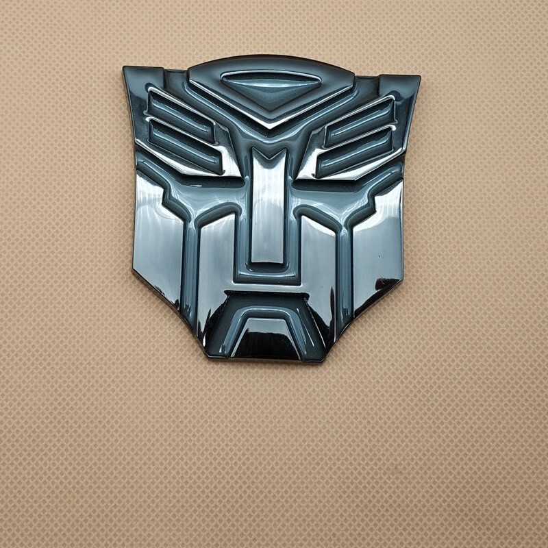 Metal Glossy Black Transformers Autobot Auto Badge Trunk SUV Emblem 3D ...