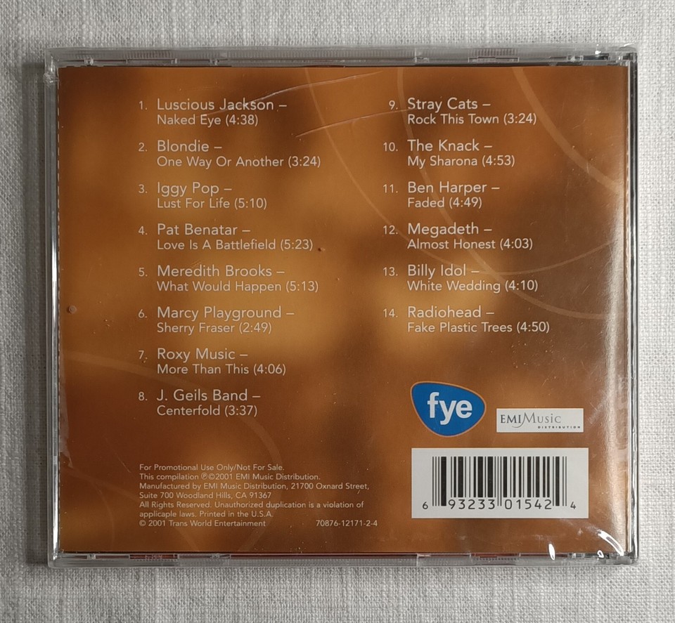 FYE Selects Vol. 1 Rock CD 2001 Brand New 693233015424| eBay