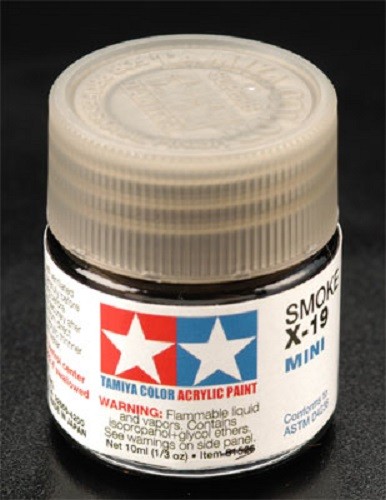 Tamiya Acrylic X-19 Smoke Paint Jar 81519 | eBay