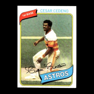 Cesar Cedeno 1980 Topps Houston Astros #370 R312E 14 | eBay