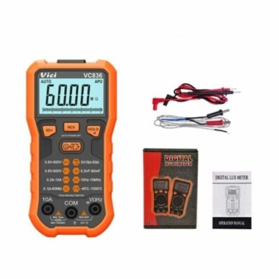 VC836 Digital Multimeter True RMS DMM AV/DV/AC/DC/F/C/R/℃ tester Meter ...