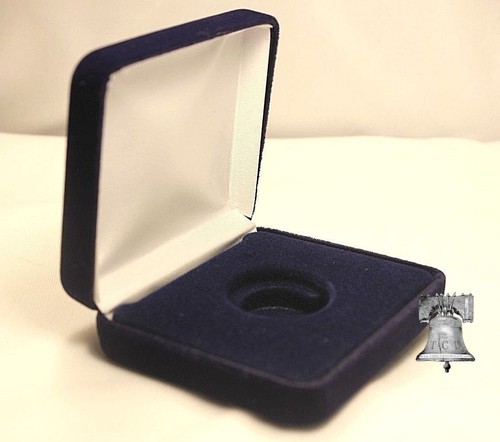 Air-tite Coin Capsule Holder Model A Blue Velvet Storage Box 1 Gram Bar ...