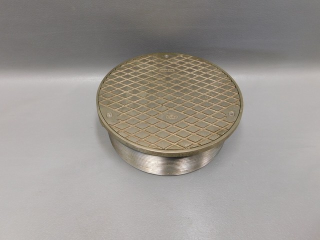Zurn 8" Floor Drain Cleanout Cover Nickel Bronze Brass 58636-1 for sale ...