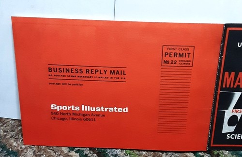 1965 Sports Illustrated Mail Card Original Print Ad vintage | eBay