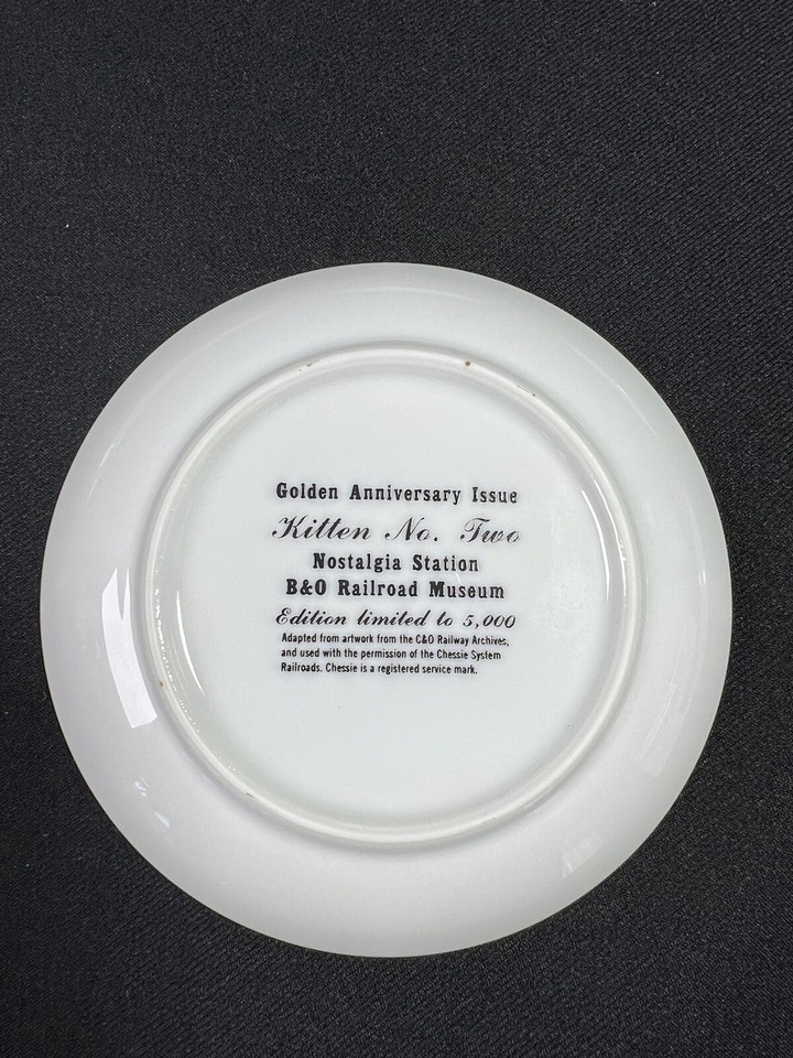 Ltd Edition Chessie Kitten Collectors Plate Golden Anniversary Railroad ...