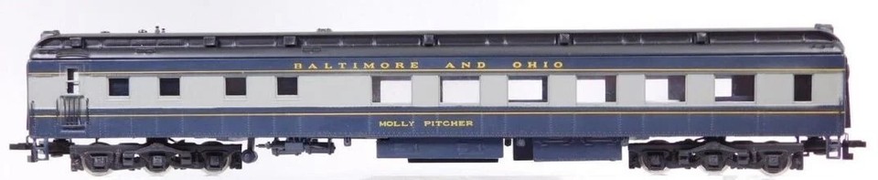 NEW Bachmann Spectrum HO Four Car Train Set B&O Combine Observation ...