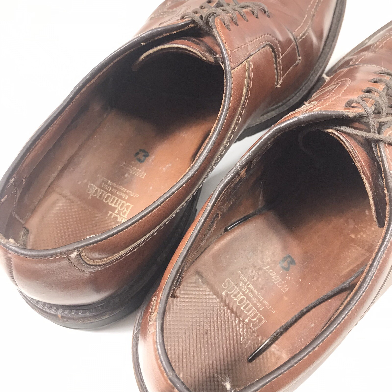 Allen Edmonds Wilbert Brown Leather Oxford Shoes Men's 10 E 1951 Derby ...
