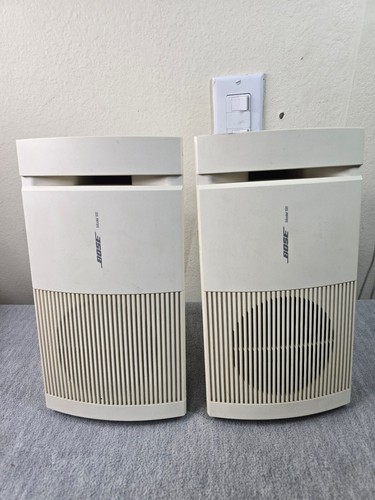 BOSE Model 100 Pair of 2 White Surround Speakers Book Shelf Speakers ...